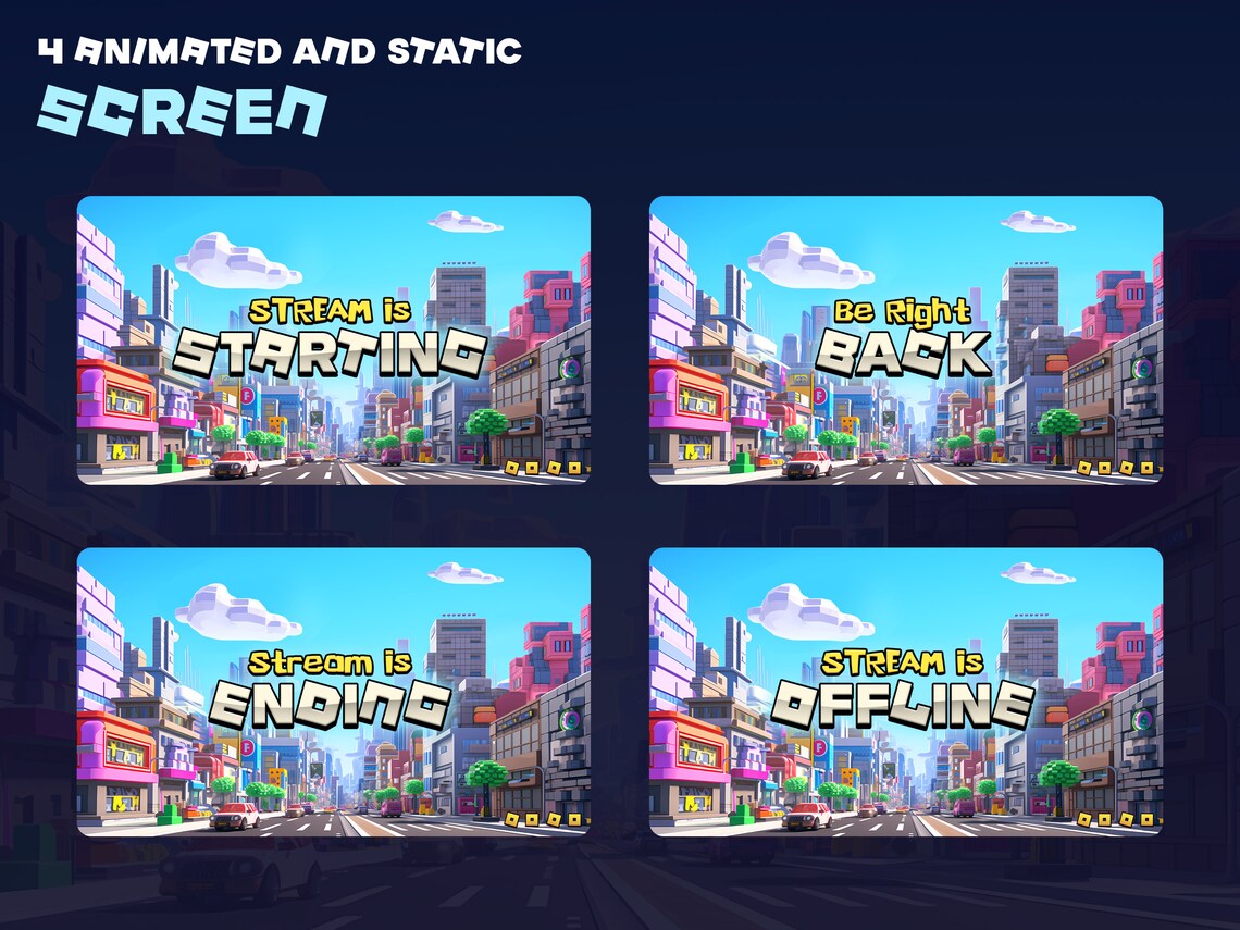 ROBLOX Animated Stream Package Stream Overlay Twitch Roblox Noob ...