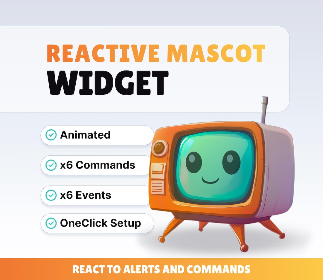 REACTIVE STREAM PET - Cute Tv - Twitch Widget - Hd Files - Instant ...