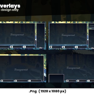 Cute Raccoon Overlays Kit - Twitch Stream Package - Animated Streampack ...