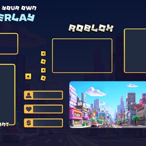 ROBLOX Animated Stream Package - Stream Overlay - Twitch - Roblox Noob ...