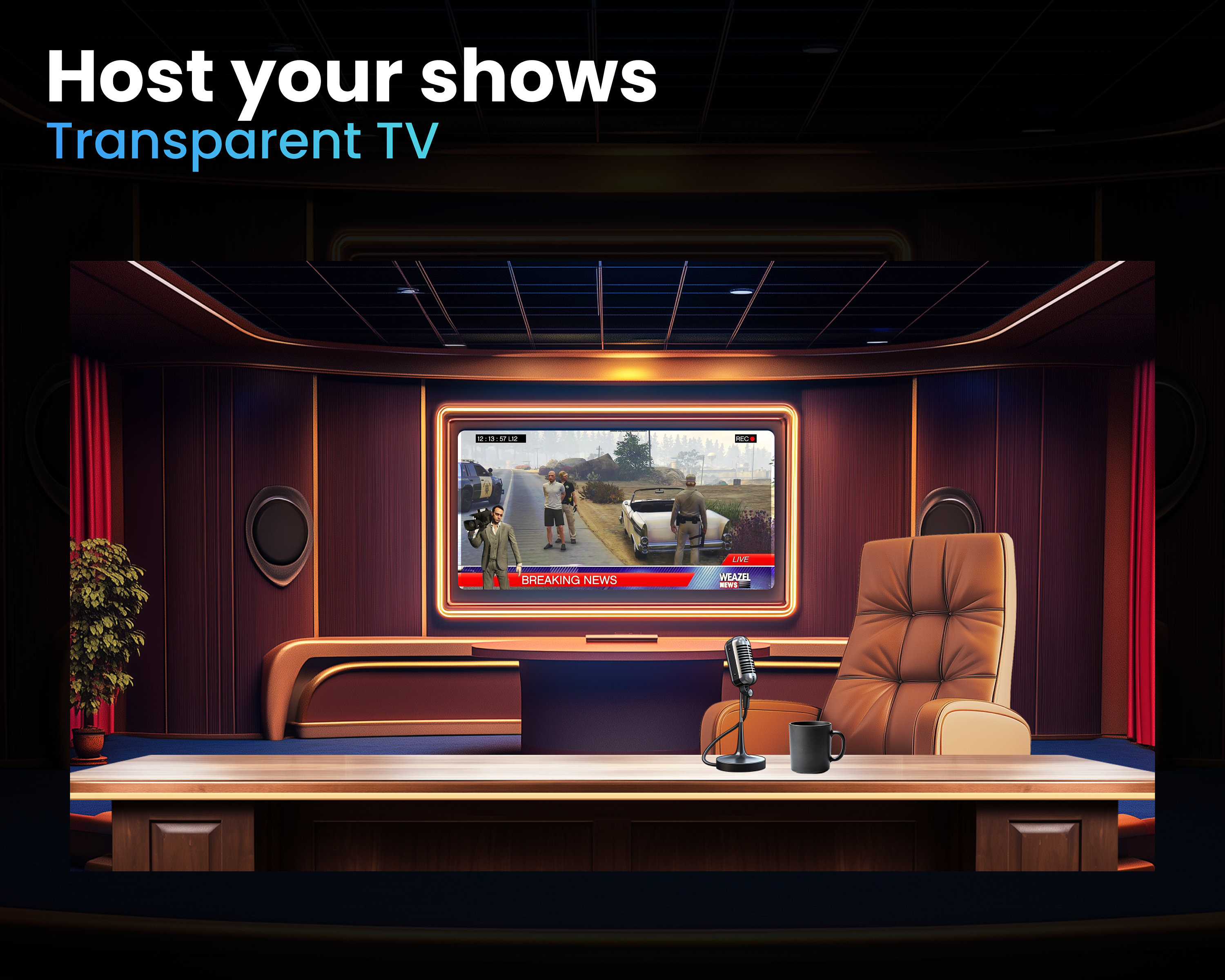Vtuber Talk Show Kit - Animated Stream Background, Podcast Assets - Etsy