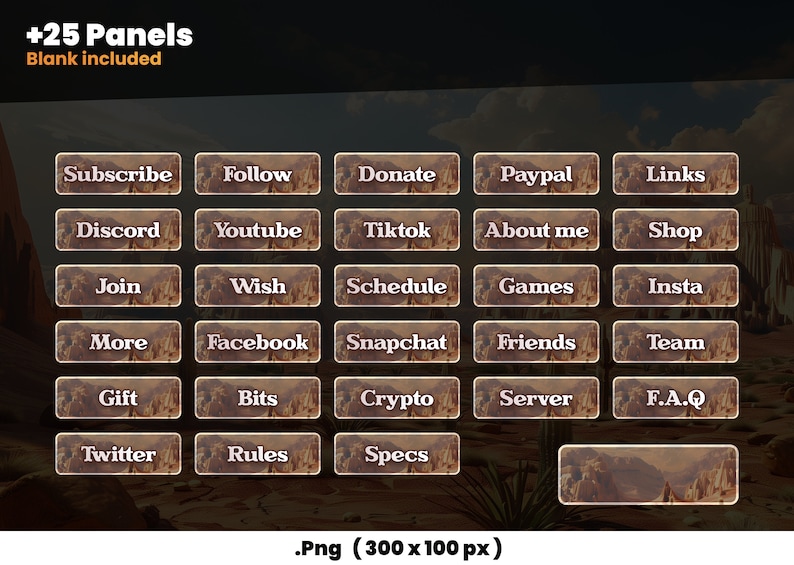 STREAMPACK WESTERN - Twitch Western Overlays Pack - Animated Package ...