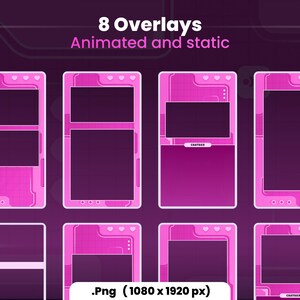 TIKTOK STREAMPACK | Cyber Pink | Animated Stream Package | Phone Size ...