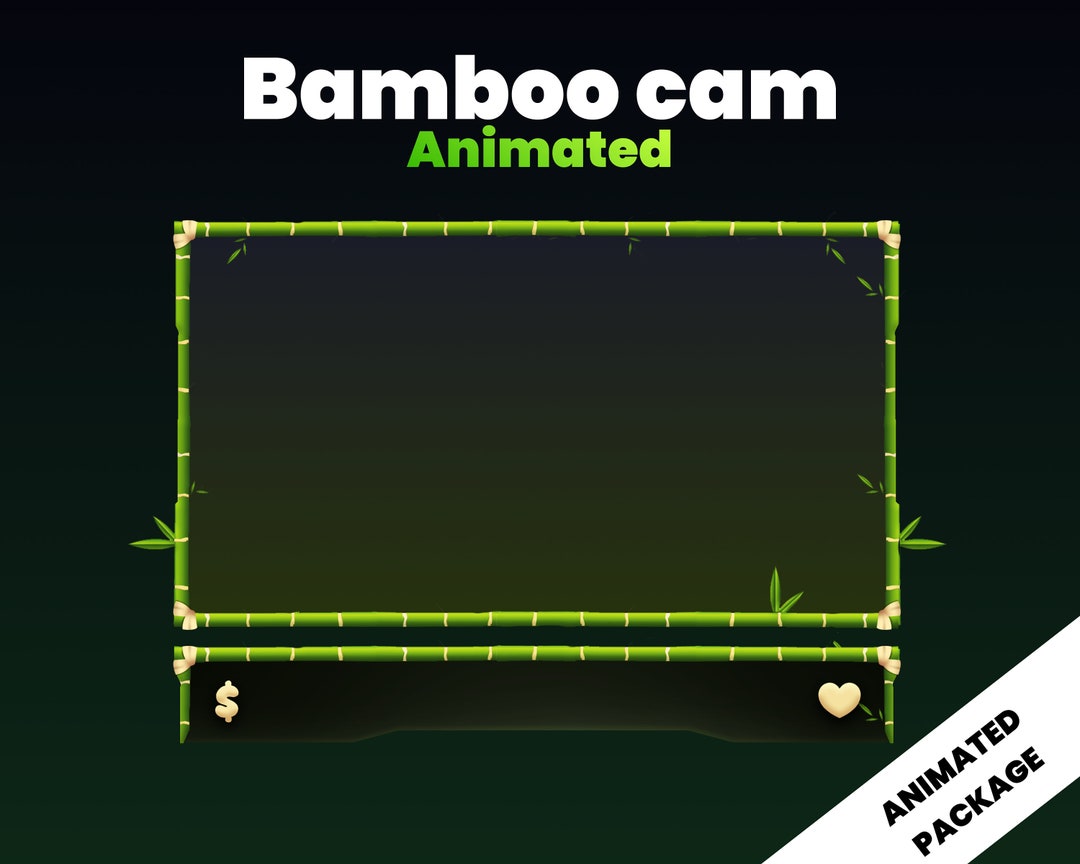 BAMBOO CAM - Animated Streamcam - Twitch Stream Overlay - Bamboo Forest ...