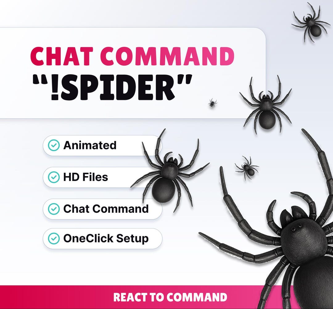 STREAM COMMAND WIDGET - Spider - Chat Command for Twitch and Youtube ...