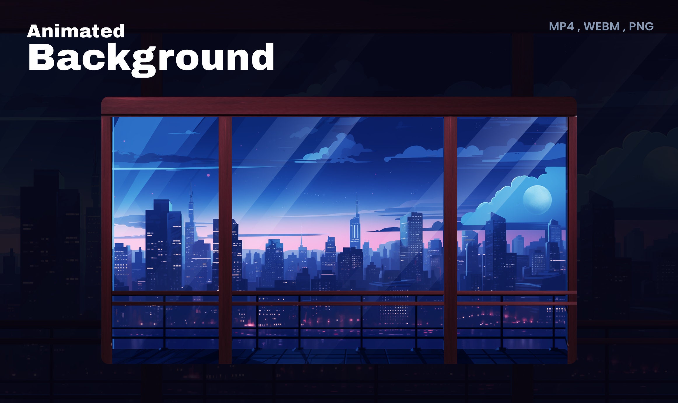 Late Night Talk Show Animated Pngtuber Background – Stream Assets ...