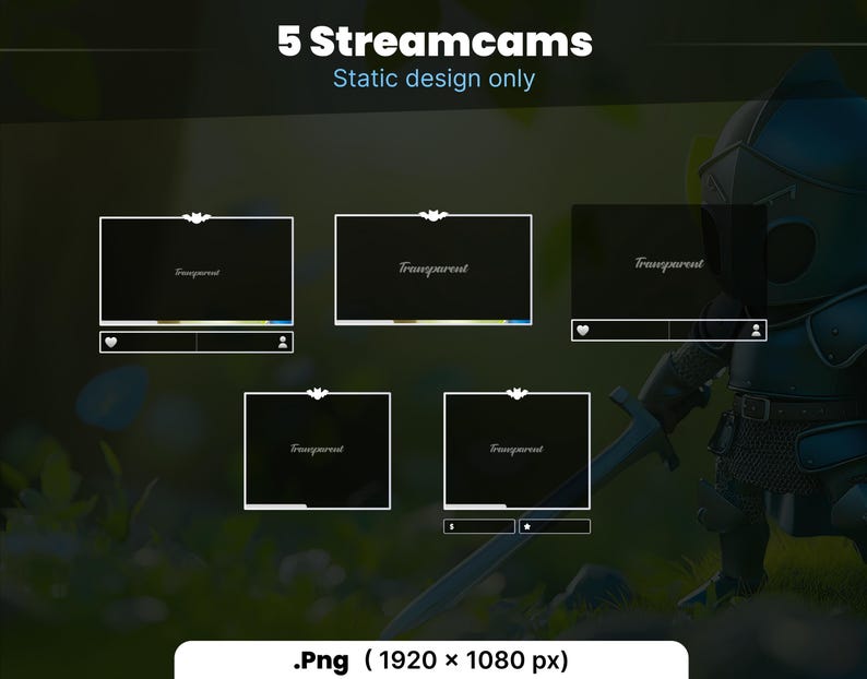 Stream Package - Cute Knight | Animated Stream Package | 1920x1080px ...