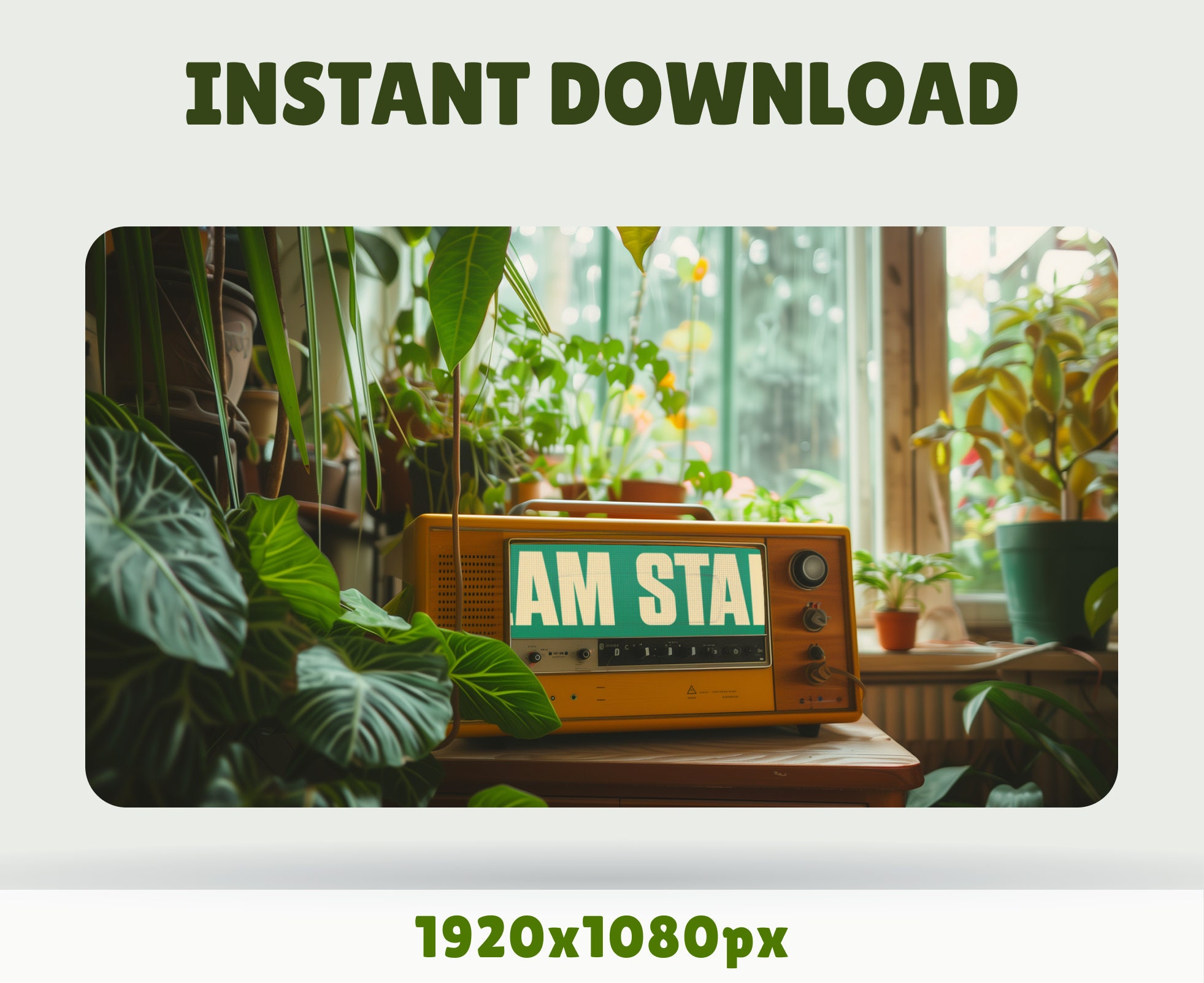 4 TWITCH OVERLAYS - Low-fi Radio, Nature and Plants - Summer Vibes ...