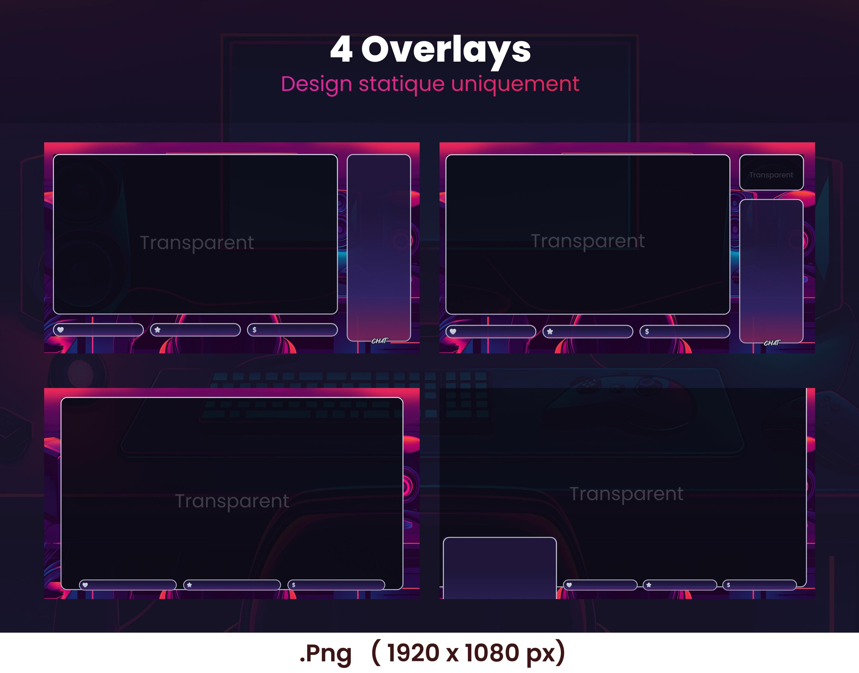 Pack De Stream "setup Gaming" | Animé | Twitch Et Obs | 1920x1080px ...