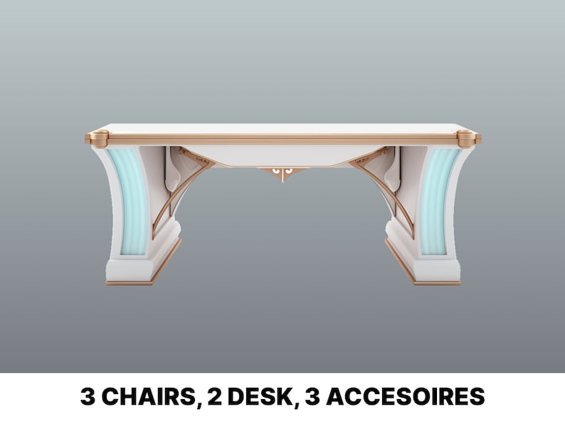 Angelic Vtuber Asset Kit – White Wings, Chair, Desk (PNG Digital ...