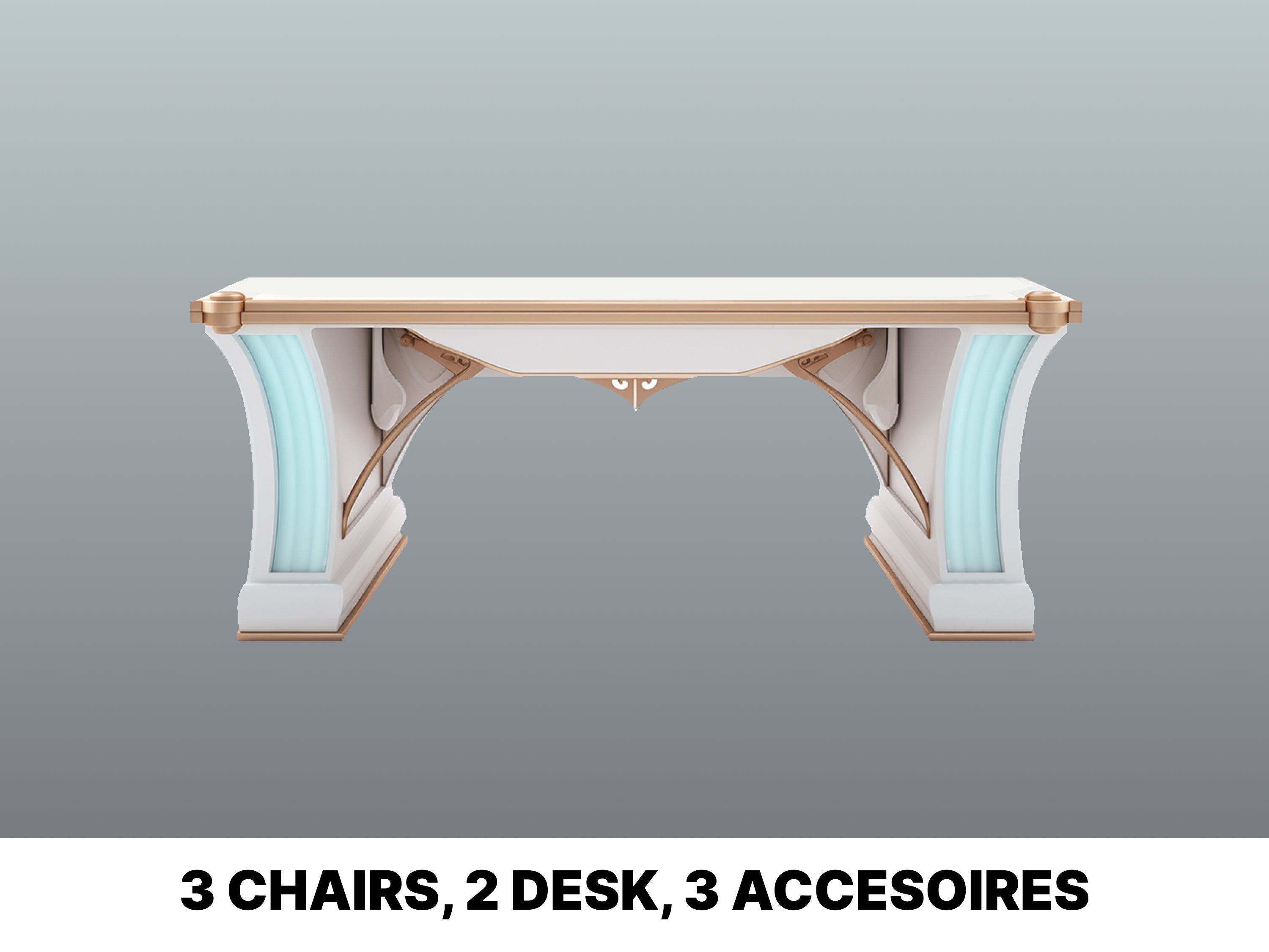 VTUBER Angelic KIT White Vtuber Asset Chairs, Desk, Lamp Twitch Design ...