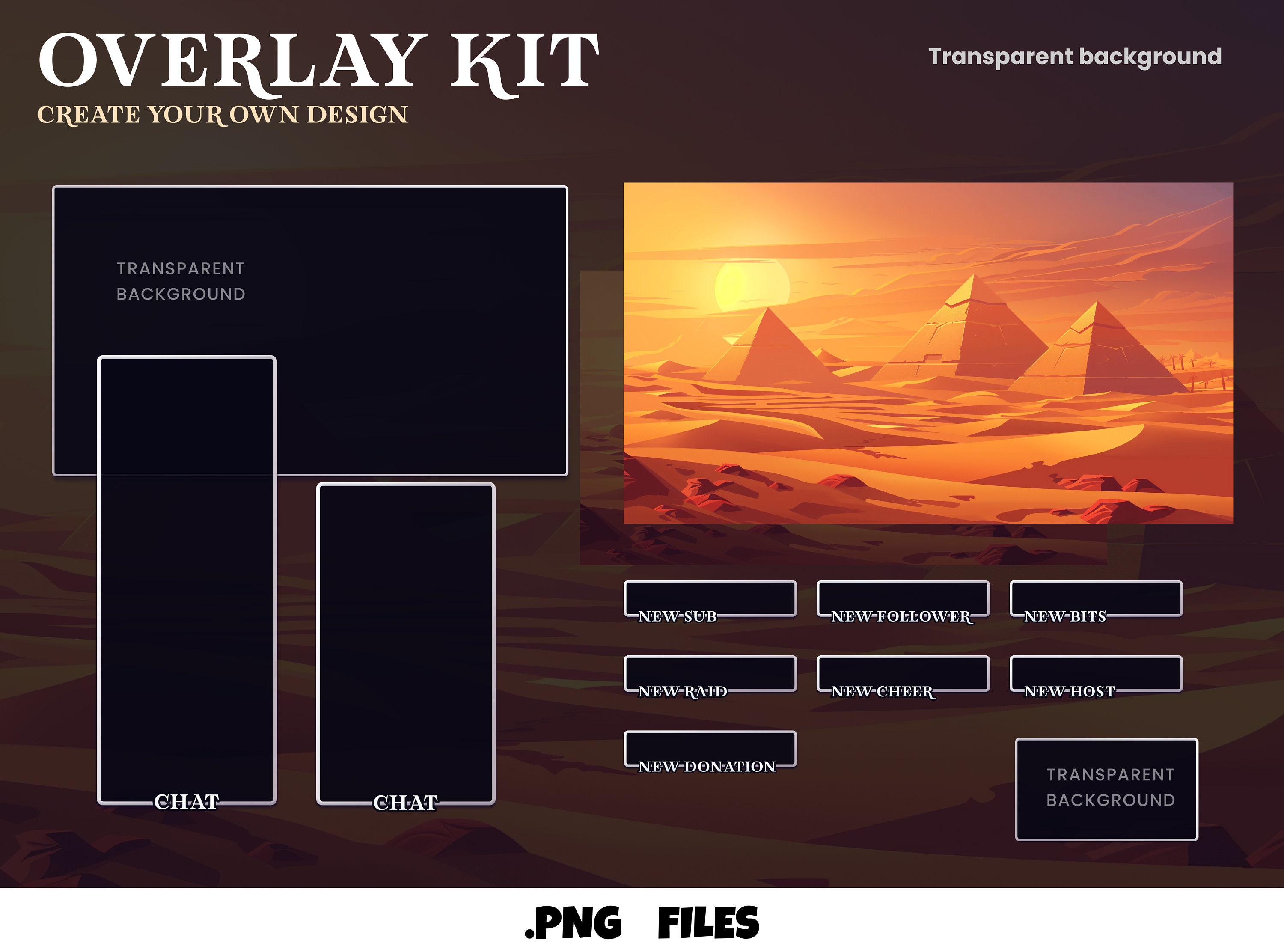 STREAM PACKAGE Pyramids Egypt Animated COLORS Desert Vibes Cléopâtre ...