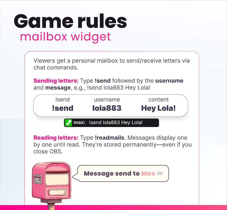 STREAM WIDGET - Mailbox - Twitch and Youtube Only - Instant Download ...