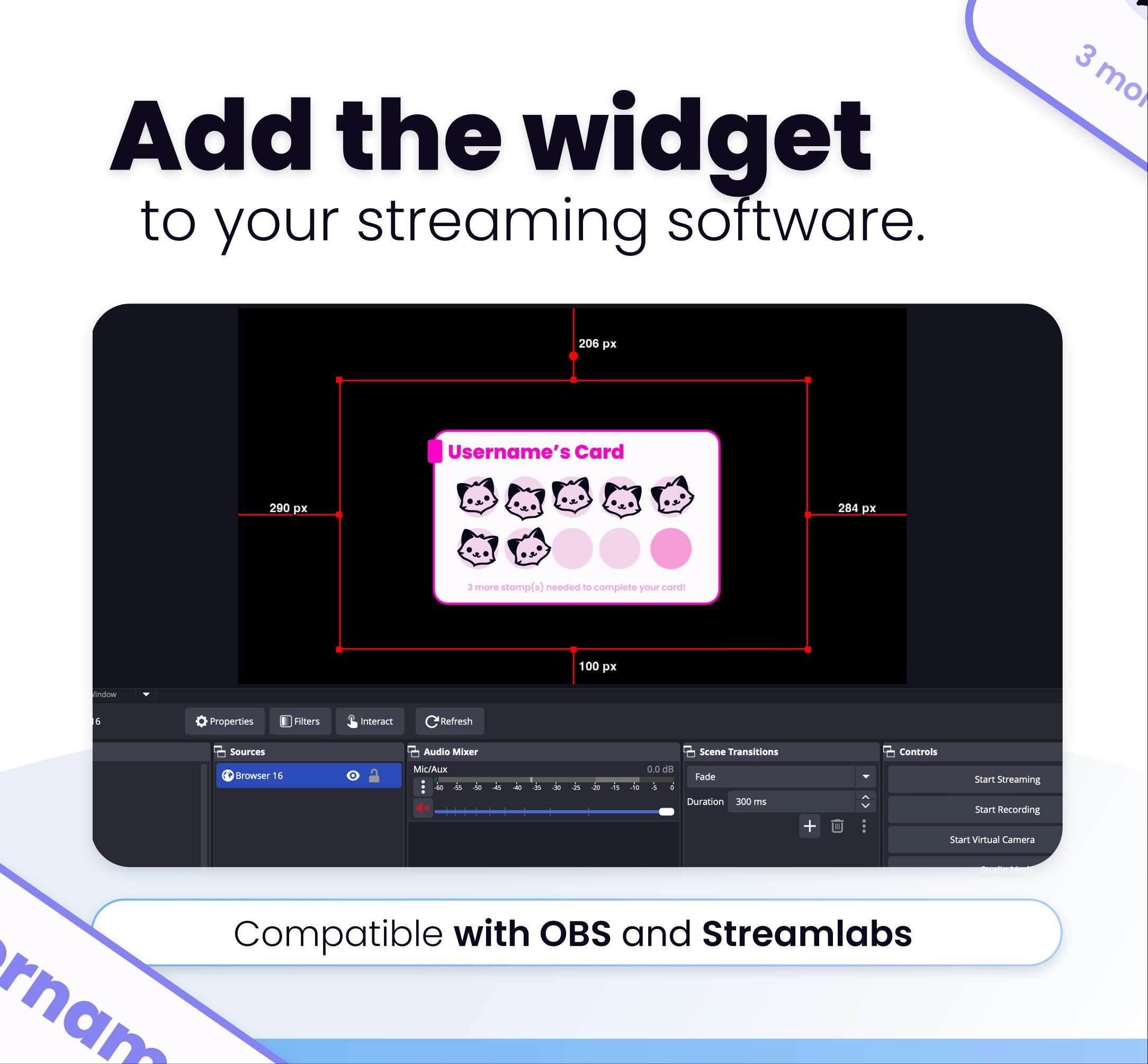 Stream Widget - Rewards Card - Trigger With Channel Points, Alerts or ...