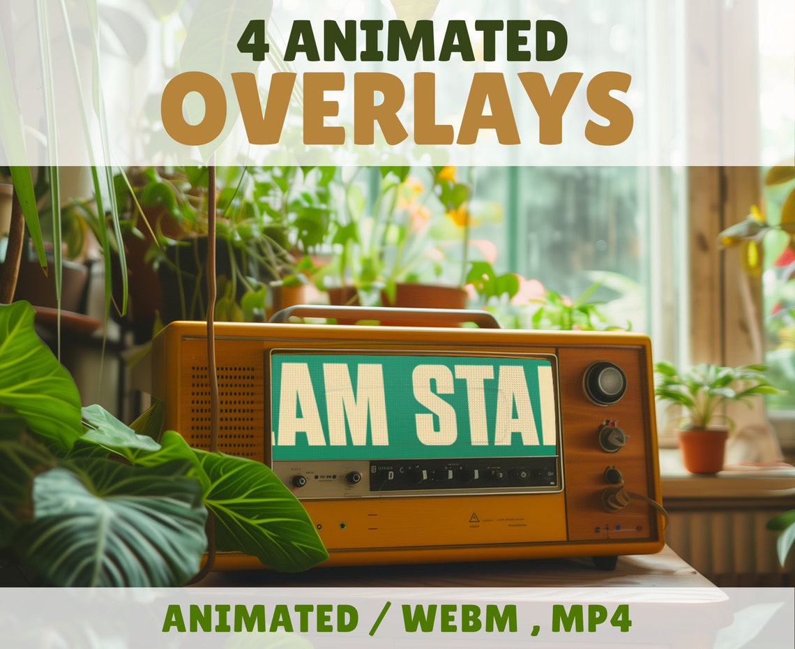 4 TWITCH OVERLAYS - Low-fi Radio, Nature and Plants - Summer Vibes ...