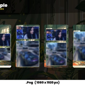TIKTOK OVERLAYS - Low-fi Room With Plants - Animated Tik Tok Stream ...