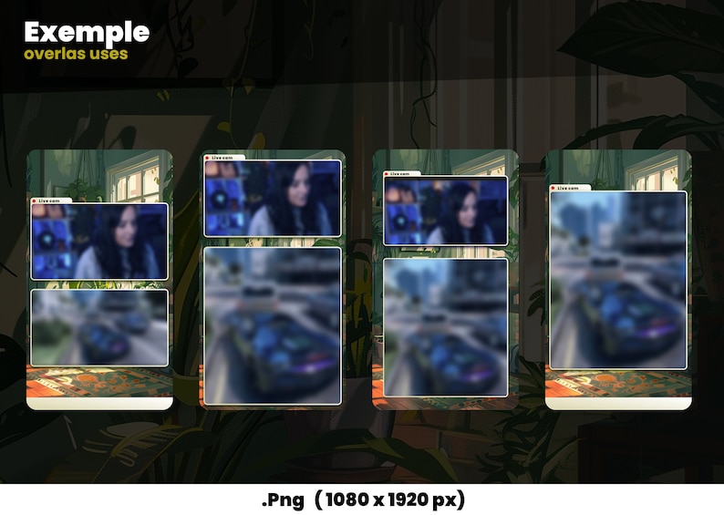 TIKTOK OVERLAYS - Low-fi Room With Plants - Animated Tik Tok Stream ...