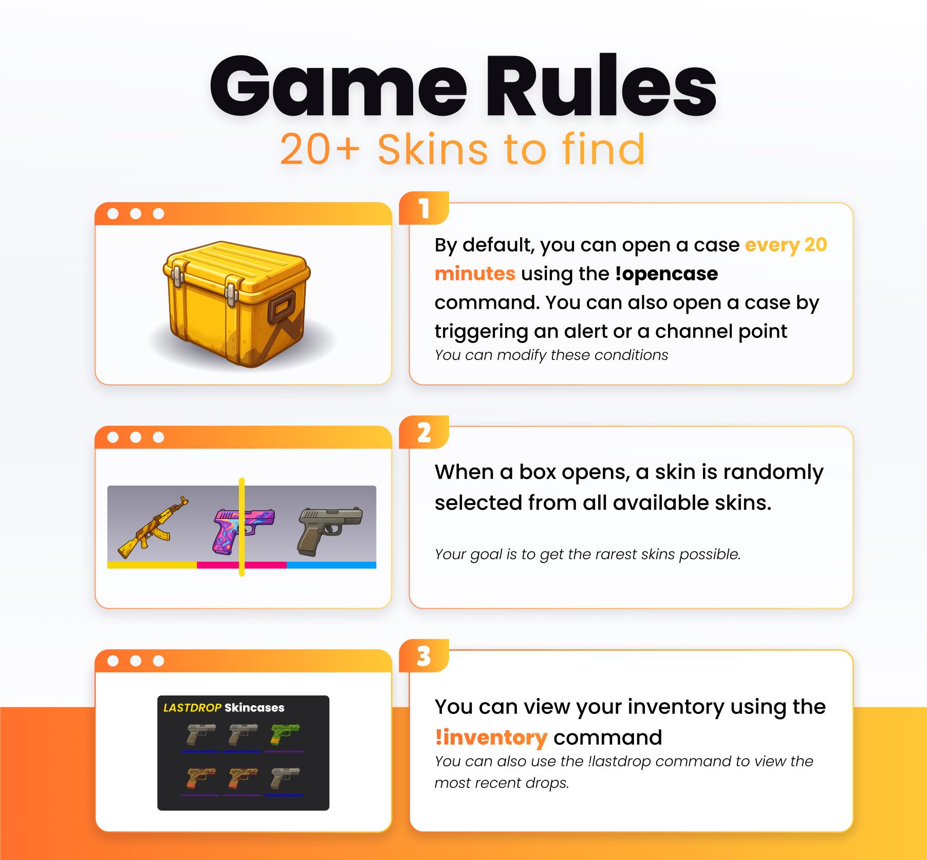 Twitch Stream Widget: Skin Case Opener - Streamelements (instant ...