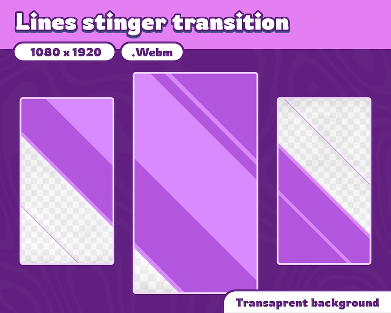 TIKTOK STINGER TRANSITION Package - 4 Low-fi Pink Transition - Animated ...