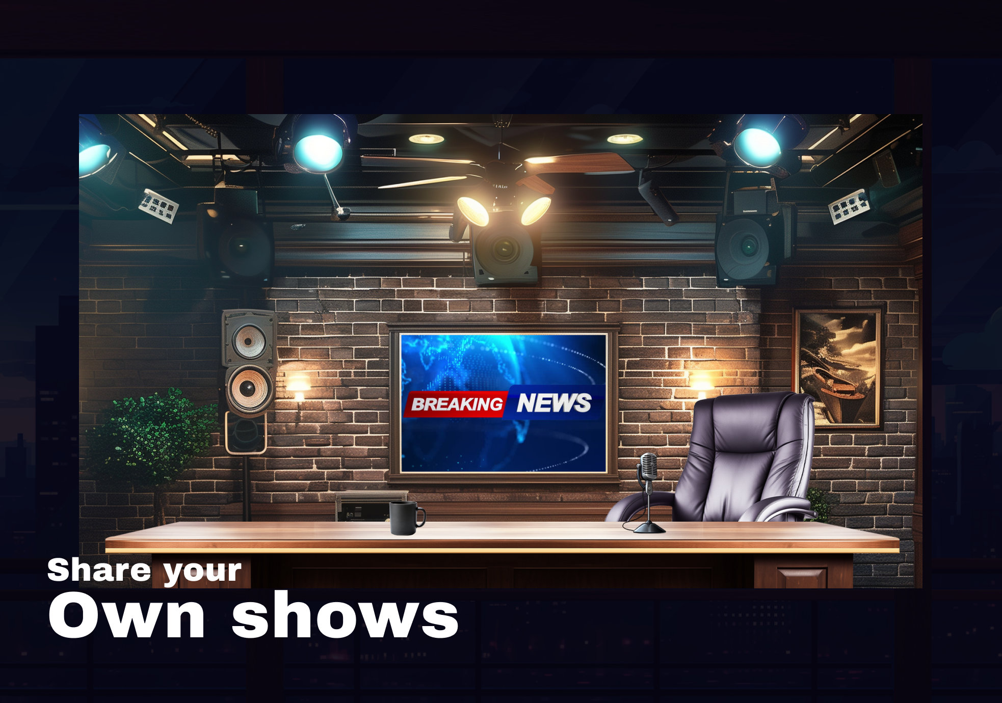 Late-night TALK SHOW Stream Kit for Twitch and Youtube VTUBER Kit ...