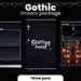 TIKTOK STREAM PACKAGE Gothic / Animated Dark Emo Overlays Package ...