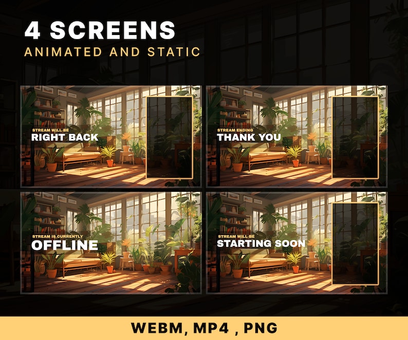 NATURE Low-fi Stream Overlay Animated Overlays, Screens, Panels ...