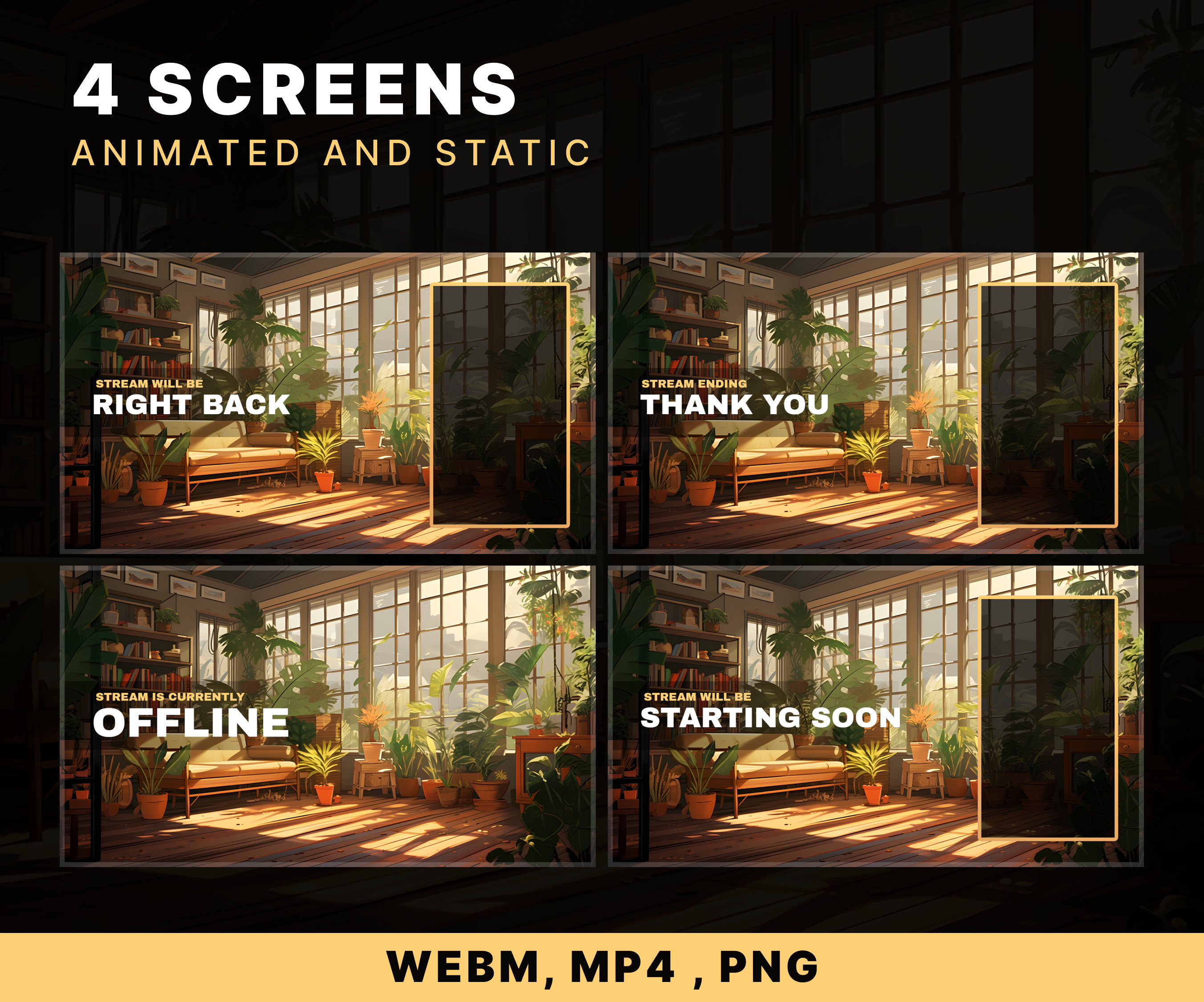 NATURE Low-fi Stream Overlay Animated Overlays, Screens, Panels ...