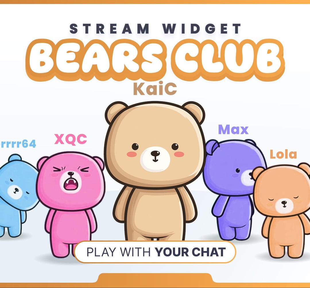 STREAM WIDGET - Bears Club - Streamelement Widget - Work With Twitch ...