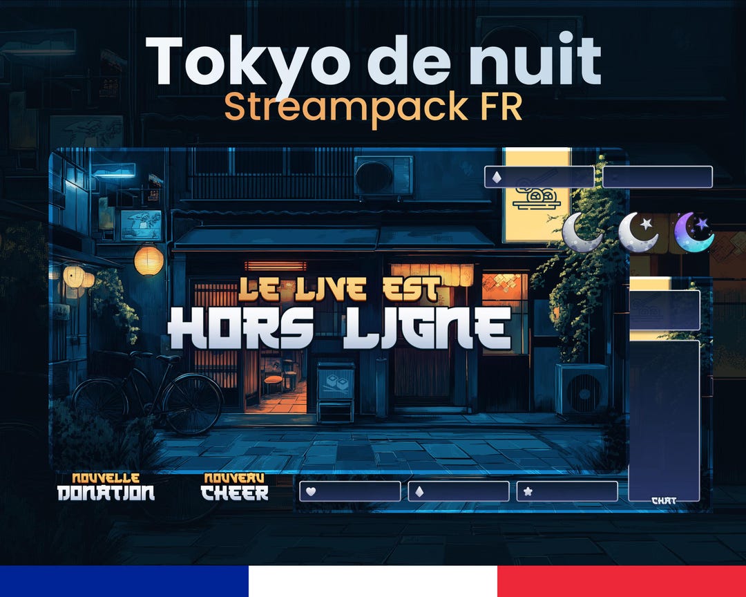 Streampack Fr Tóquio Pacote de stream completo 1920x1080px OBS ...