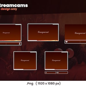 Cute Spider Overlays Pack Twitch Stream Package Animated Black Baby ...