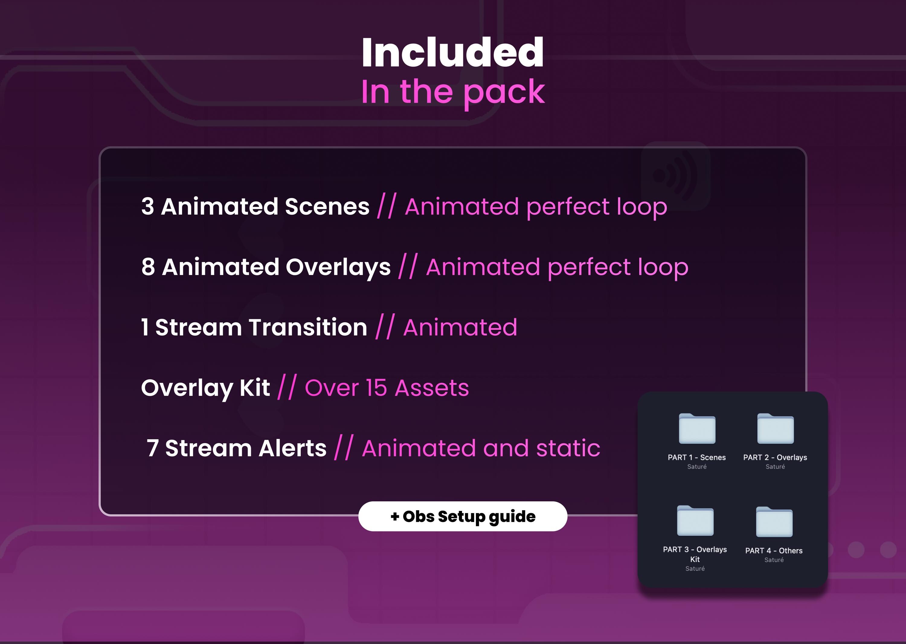 TIKTOK STREAMPACK | Cyber Pink | Animated Stream Package | Phone Size ...