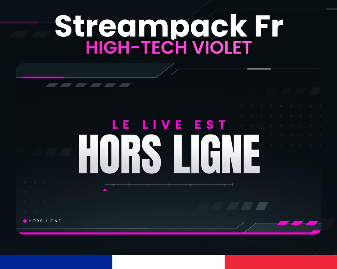 Streampack FR | High-tech Violet | Overlays En Francais | Animé ...