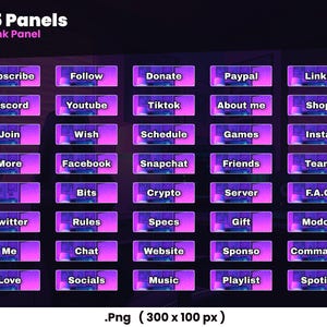 Purple Gaming Room Stream Package - 1920x1080px - Animated - Black and ...
