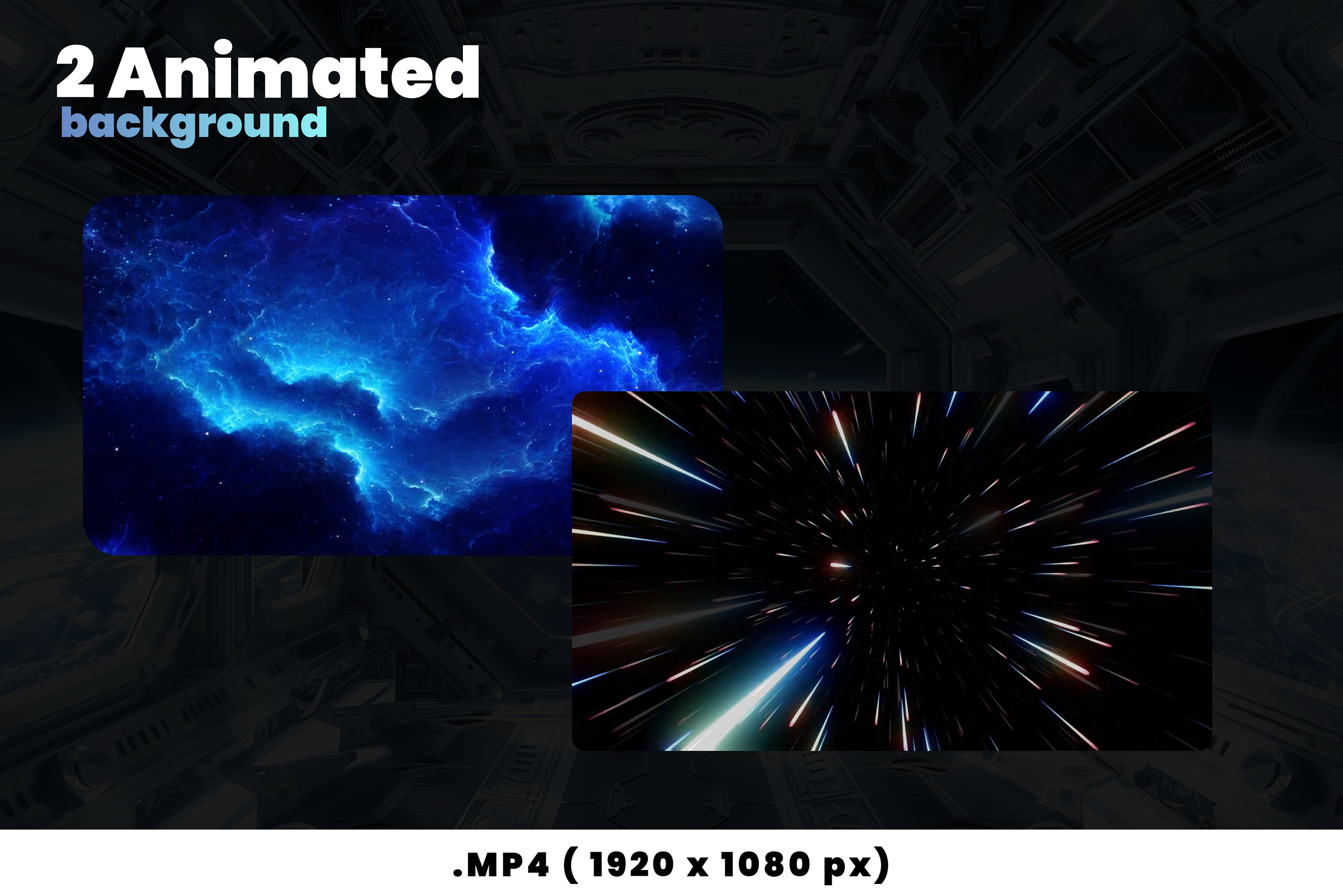 VTUBER KIT - Spaceship - Animated Package - Interior of a Spaceship ...