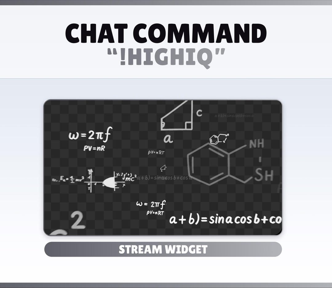 STREAM COMMAND WIDGET - High Iq - Chat Command for Twitch and Youtube ...