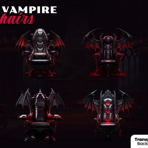 VTUBER VAMPIRE KIT - Stream Assets - Dracula / Vampire / Blood - Full ...
