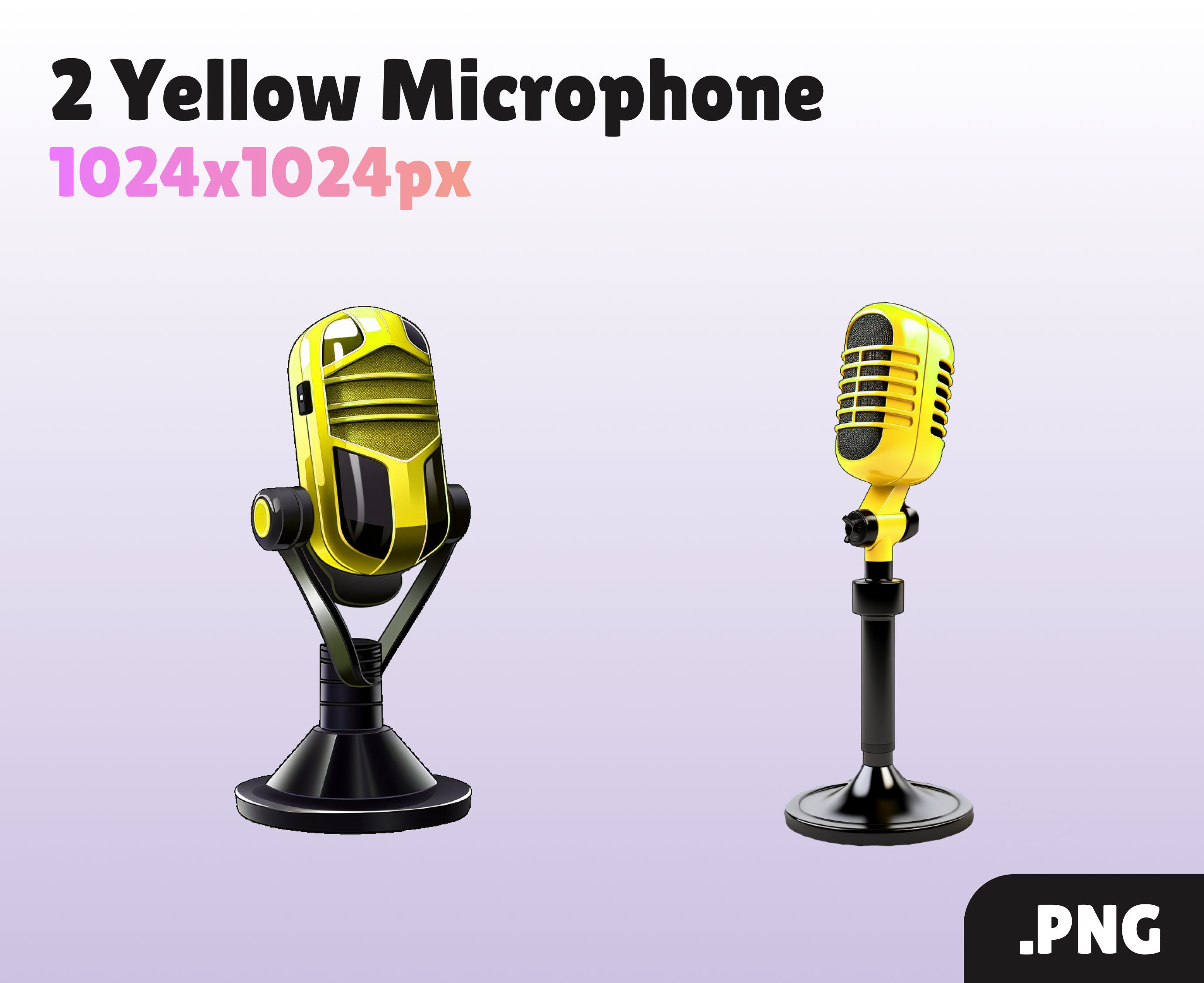 VTUBER MICROPHONE KIT - Over 10 Unique Mics - Multitcolors - Yellow ...