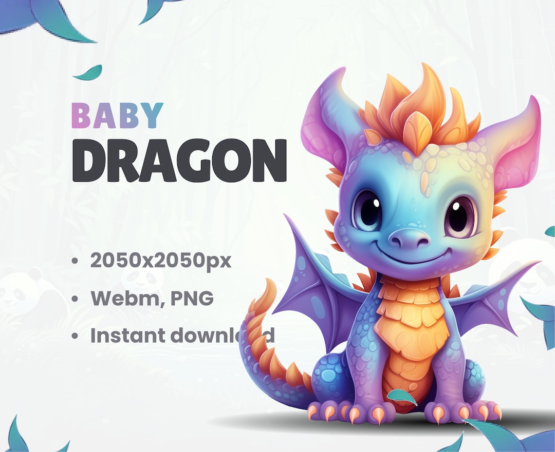 VTUBER PET Baby Dragon - Stream Asset - Animated Stream Decoration ...
