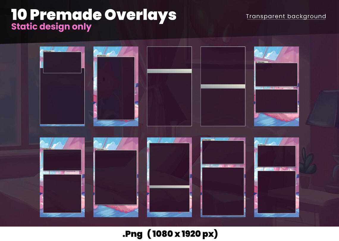 KAWAII TIKTOK STREAMPACK // Tiktok Low-fi Stream Package//- Overlays ...