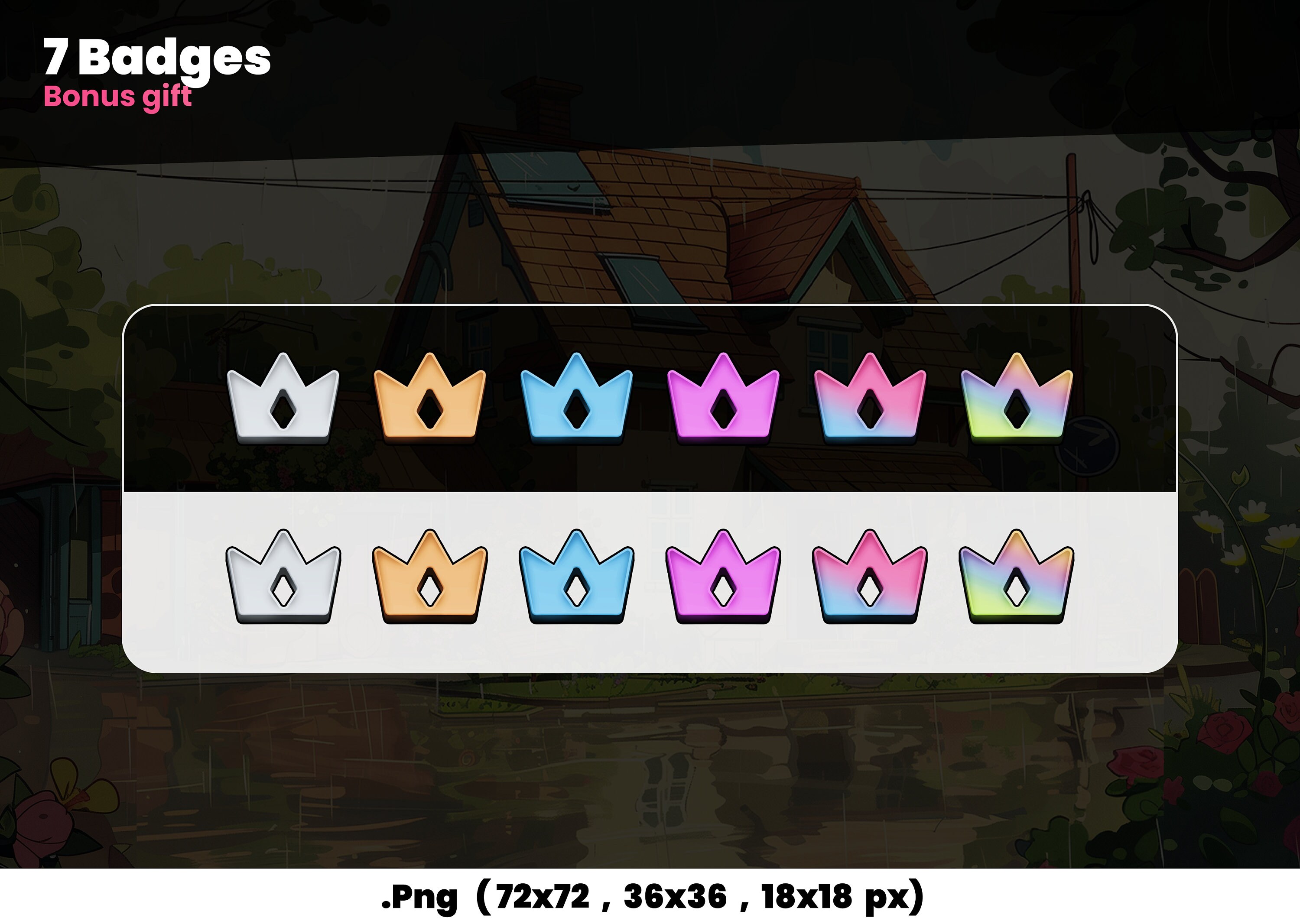 LOW-FI HOUSE Stream Package - Chill House - Rain - Cute Overlays ...