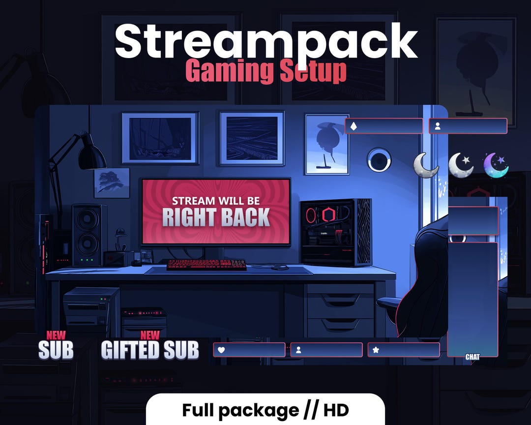 STREAMPACK - Gaming Room | Animated Stream Package | 1920x1080px ...