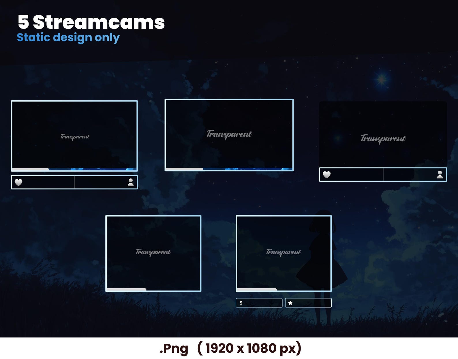 Streampack "cute Anime Girl" | Animated Twitch Stream Package ...
