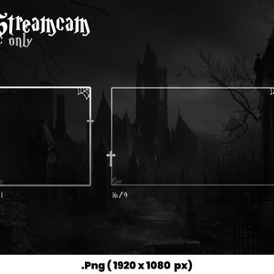 Dark Gothic Stream Overlay - Emo Vampire Stream Package - Twitch ...