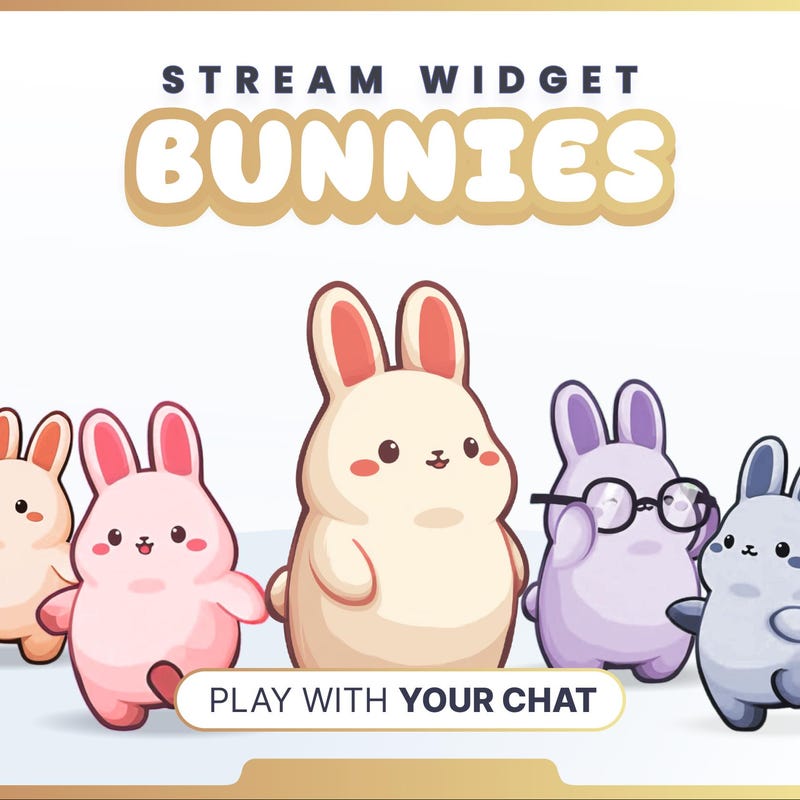 Twitch Widget Rabbit - Etsy