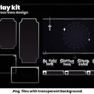 GOTHIC STREAM PACK - Dark Animated Package - Emo - Twitch Overlays ...
