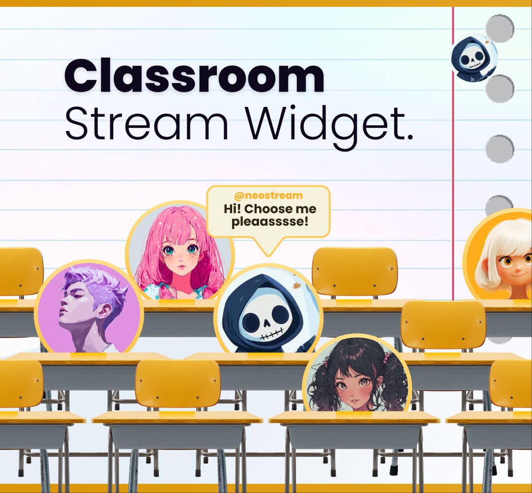 WIDGET DO STREAM CLASSROOM - Widget interativo para Twitch e Kick ...