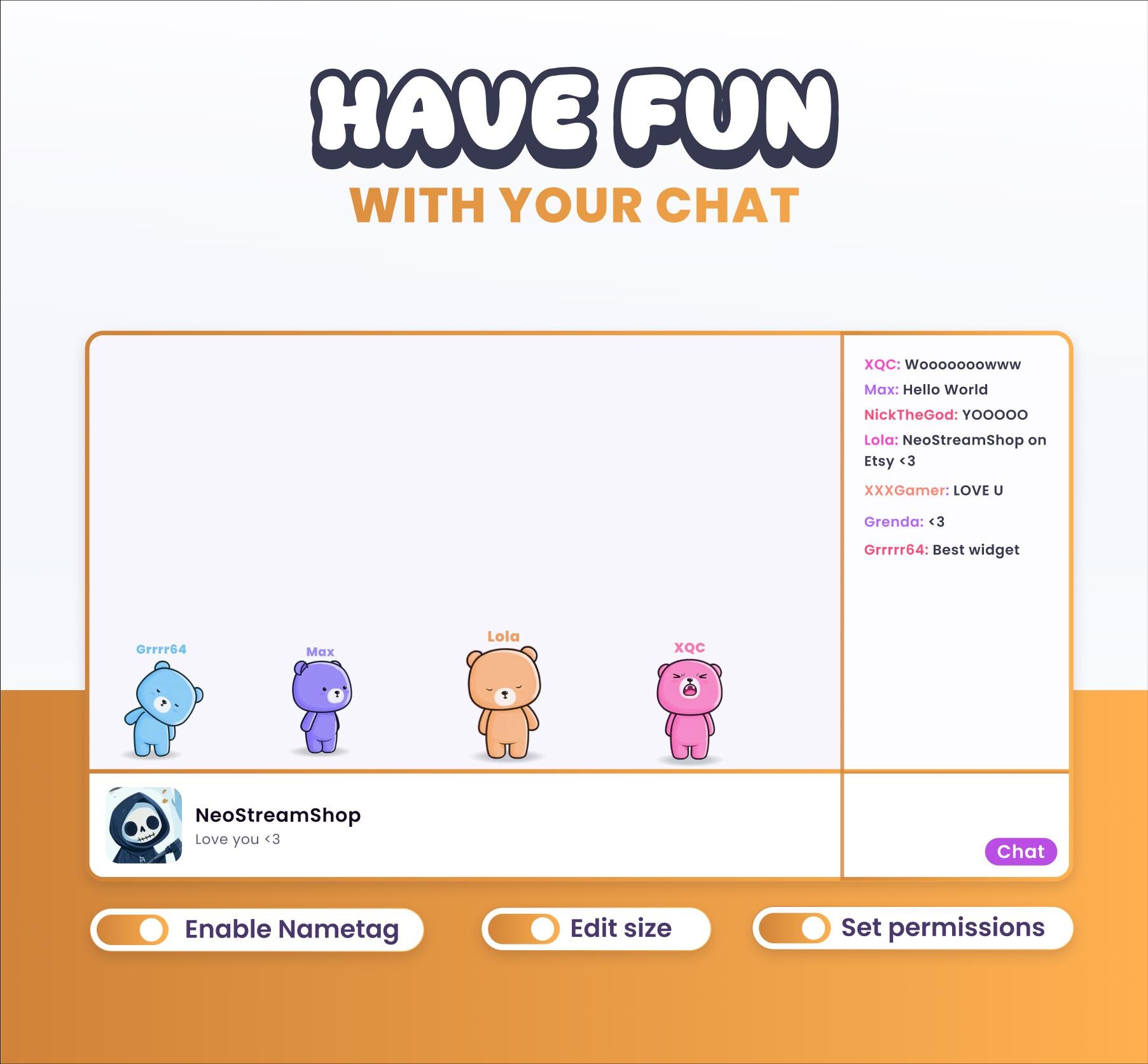 STREAM WIDGET - Bears Club - Streamelement Widget - Work With Twitch ...
