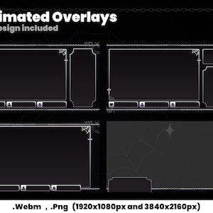 GOTHIC STREAM PACK - Dark Animated Package - Emo - Twitch Overlays ...