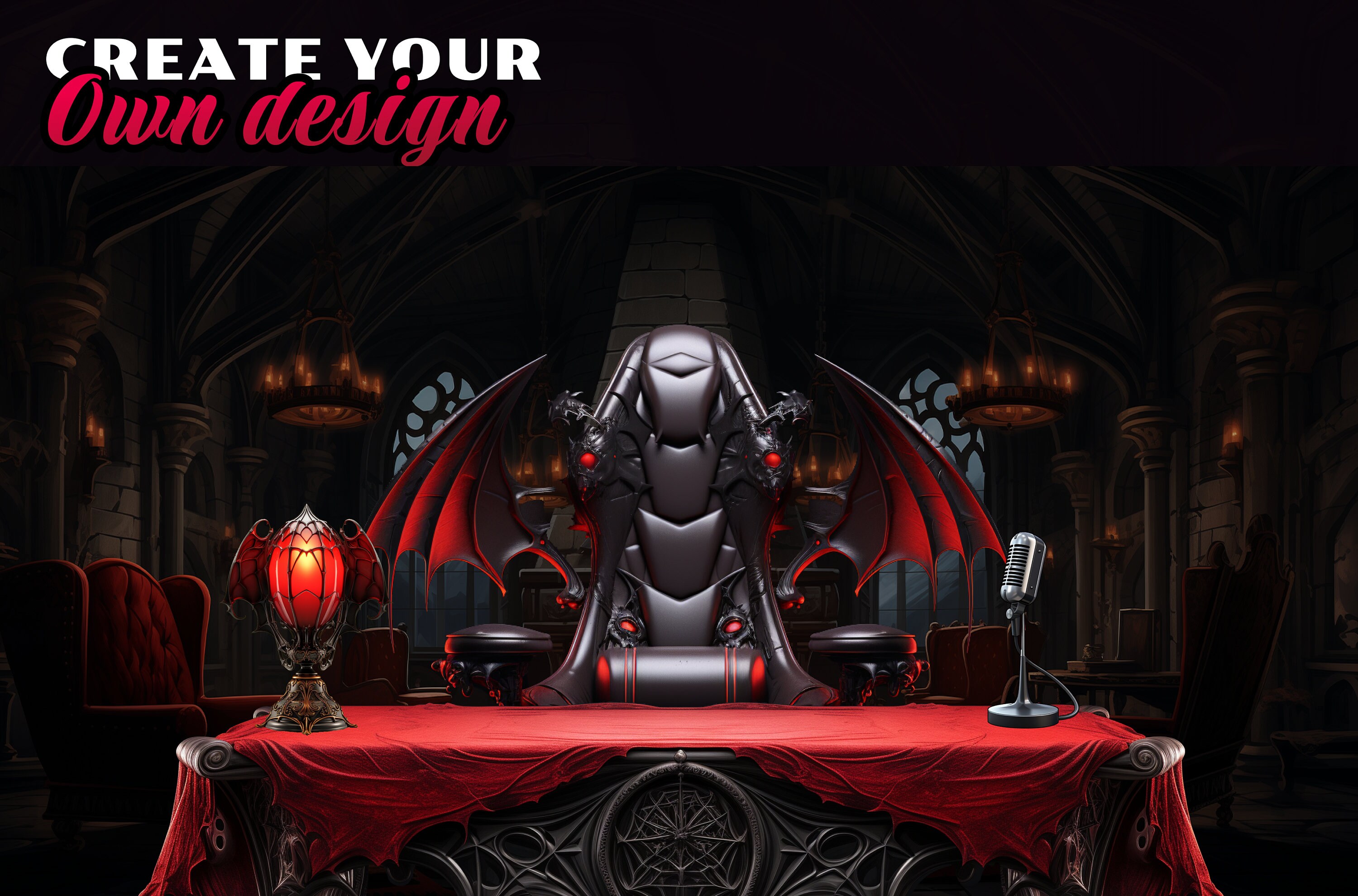 VTUBER VAMPIRE KIT - Stream Assets - Dracula / Vampire / Blood - Full ...