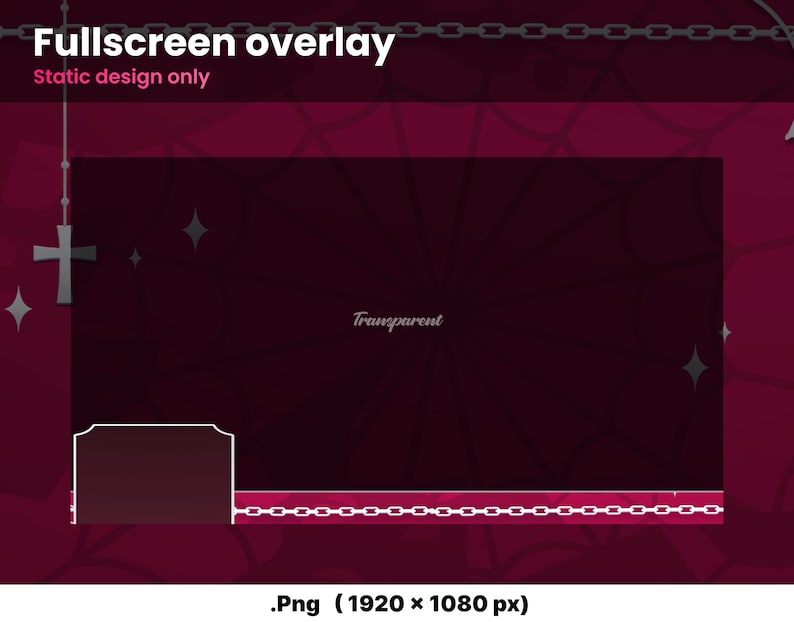 Red Gothic Pack Animated Gothic Stream Package Vampire Overlays Kit ...